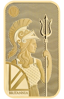 50g Gold Bar Britannia Minted - From 6 640
