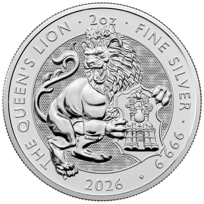 2026 Queen's Lion 2oz Silver Coin - From 213,37