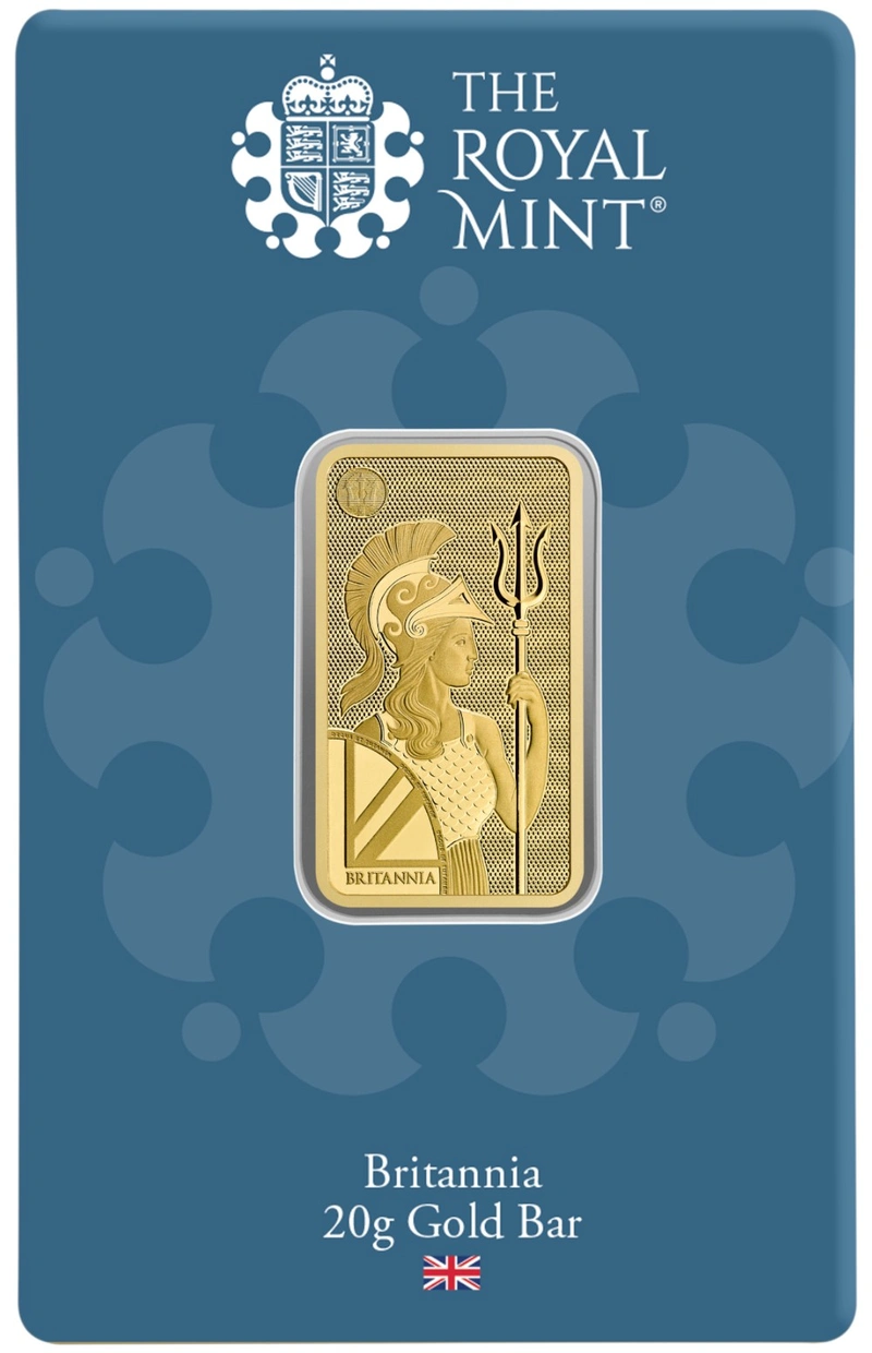 20g Gold Bar Britannia Minted - From 2 408