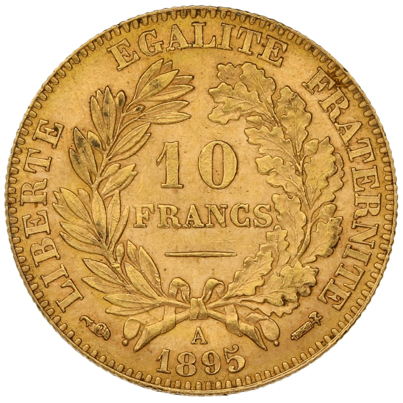 10 French Francs Gold Coin Ceres Third Republic - From 417,20