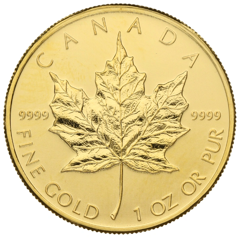 2009 Canadian Maple Leaf Gold Coin 1oz - 4 341