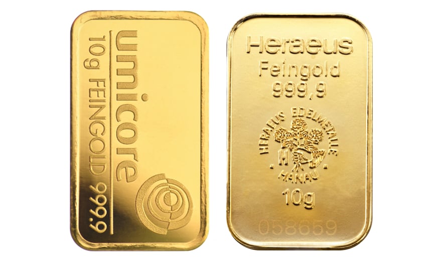 Sell 10 Gram Gold Bars - Up to 403 € - Sell 10g Gold Bars at Market ...