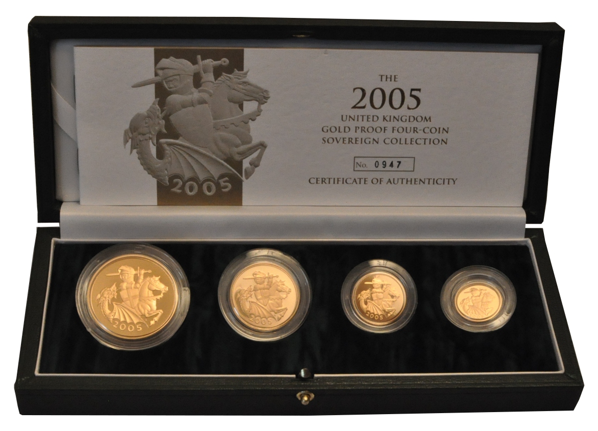 2005 - Sovereign Four Coin Set | Supplied by Bullion by Post, the UK's ...