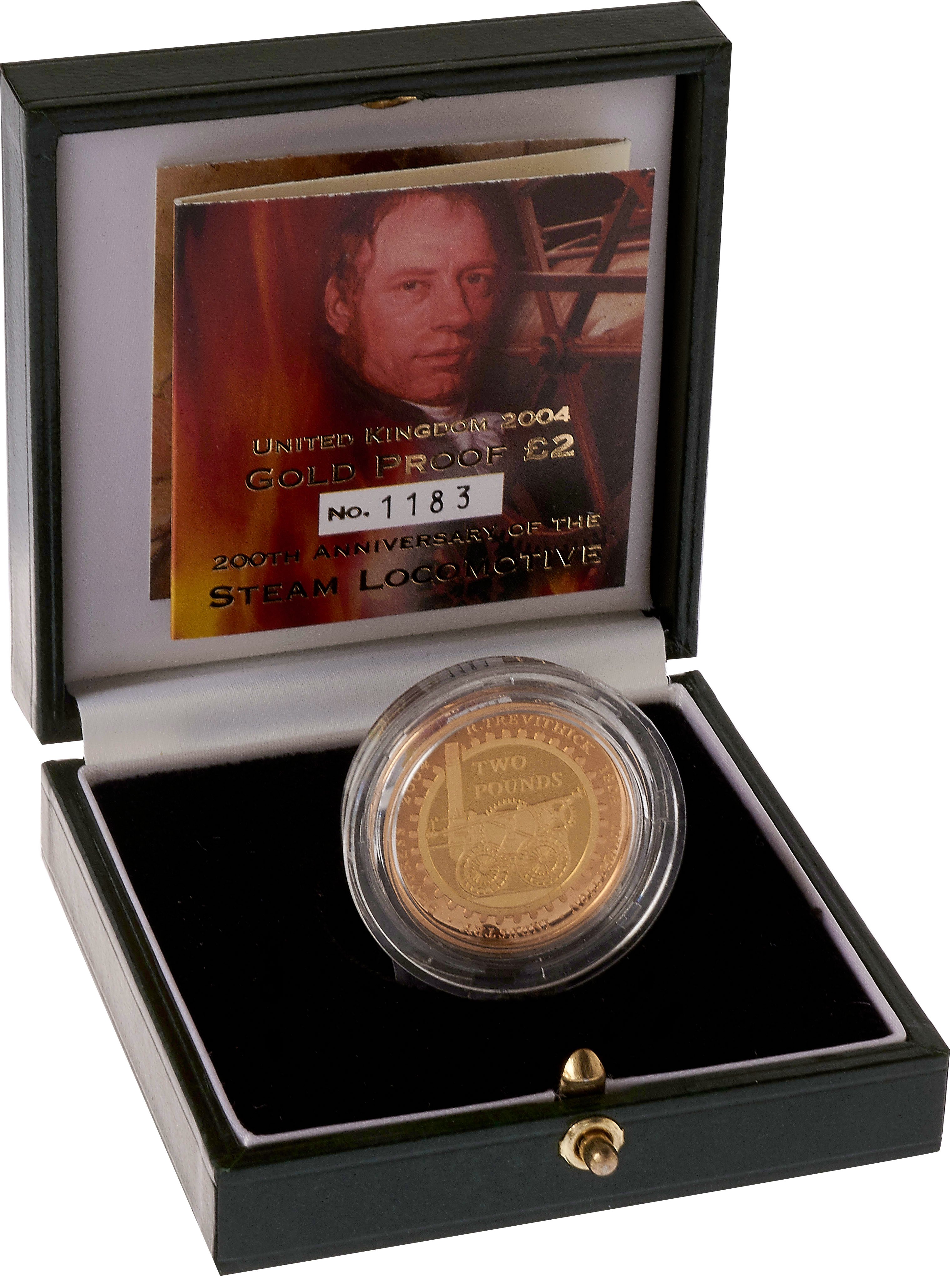 2004 £2 Gold Coin, Steam Locomotive | supplied by Bullion by Post, with ...